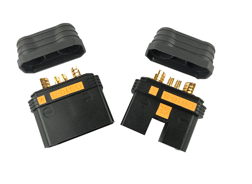 QS10-S Male Female Antispark Connectors Plugs with 4Pin Signal for Dro ...