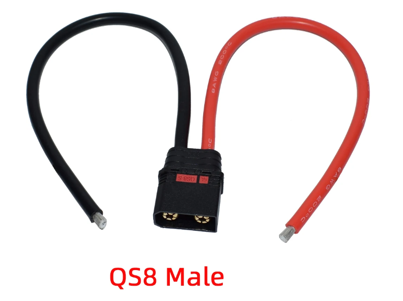 QS8-S Anti Spark Connector Cable Battery Connecting Adapter Male Femal – QS Electronic